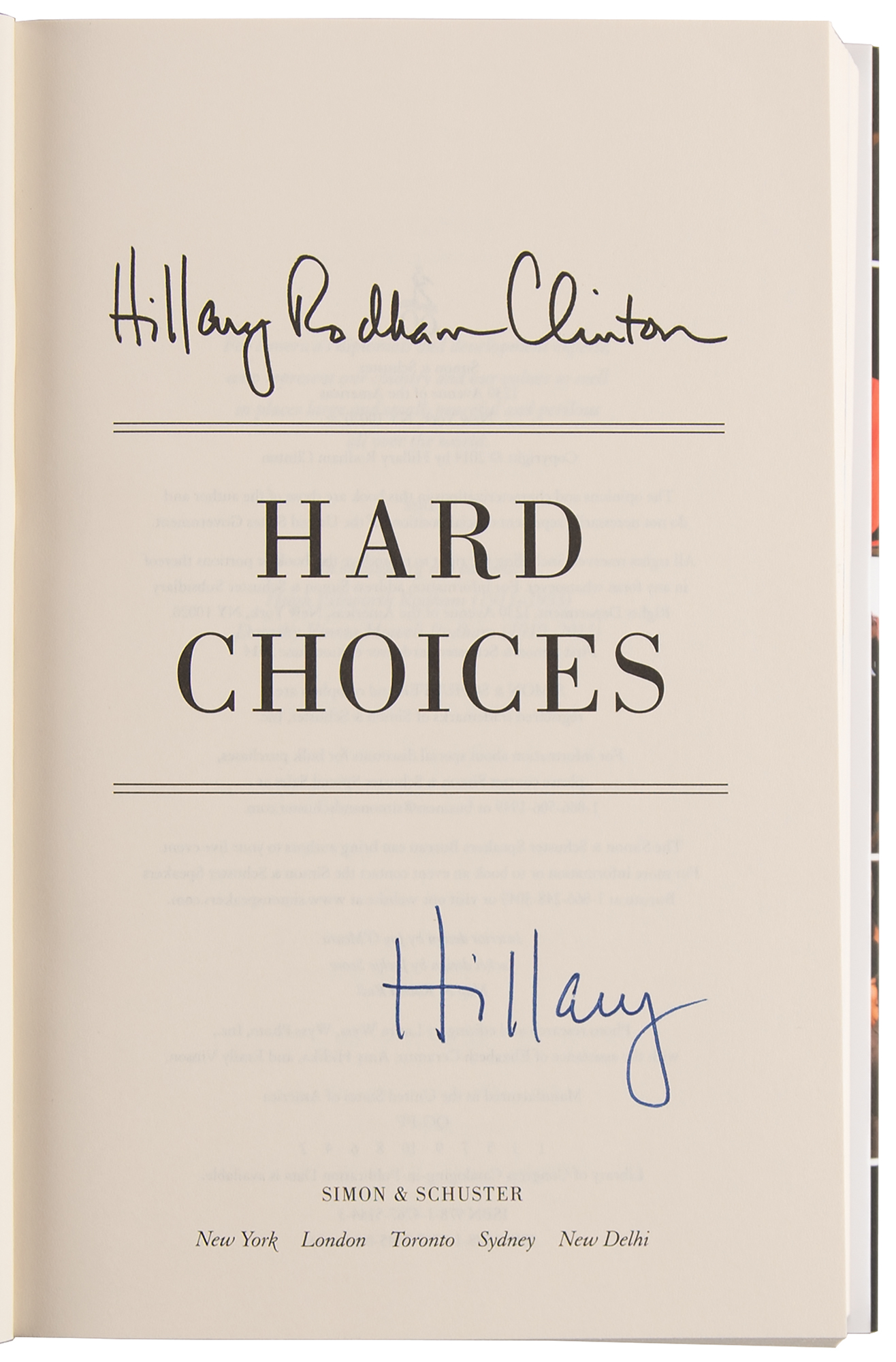 Bill and Hillary Clinton (2) Signed Books | RR Auction