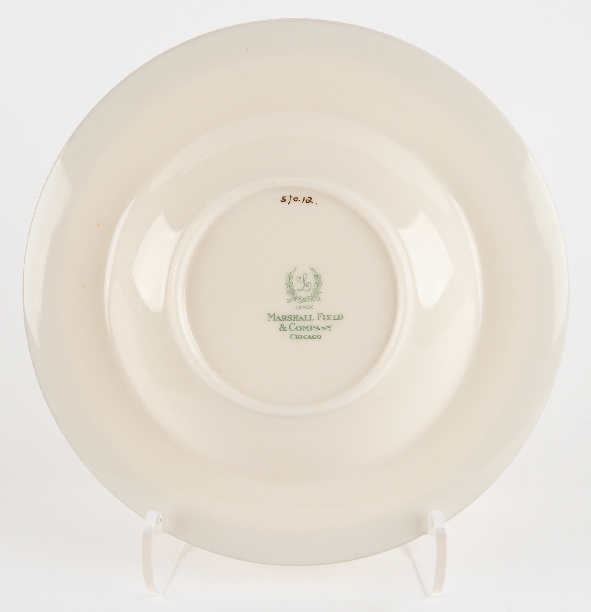 Al Capone Personally Owned Lenox Bread Plate | RR Auction