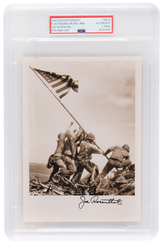 Iwo Jima: Joe Rosenthal Signed ‘Type III’ Flag-Raising