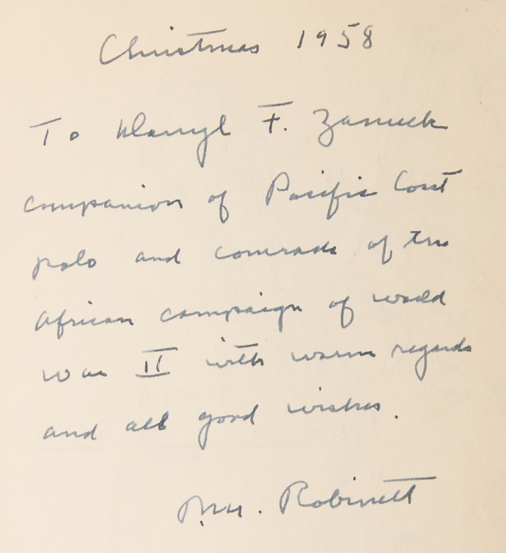 Paul McDonald Robinett Signed Book and Autograph Letter Signed to