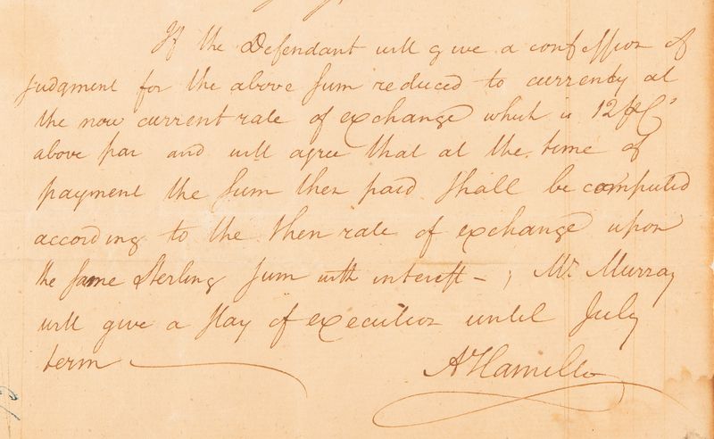 Alexander Hamilton Autograph Endorsement Signed (April 1788) | RR
