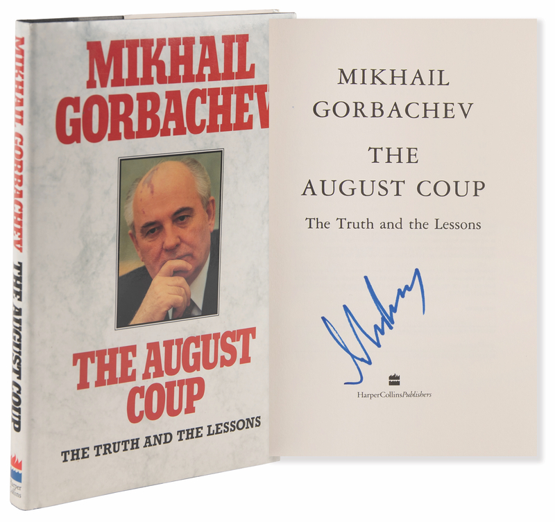 Mikhail Gorbachev Signed Book - The August Coup | RR Auction