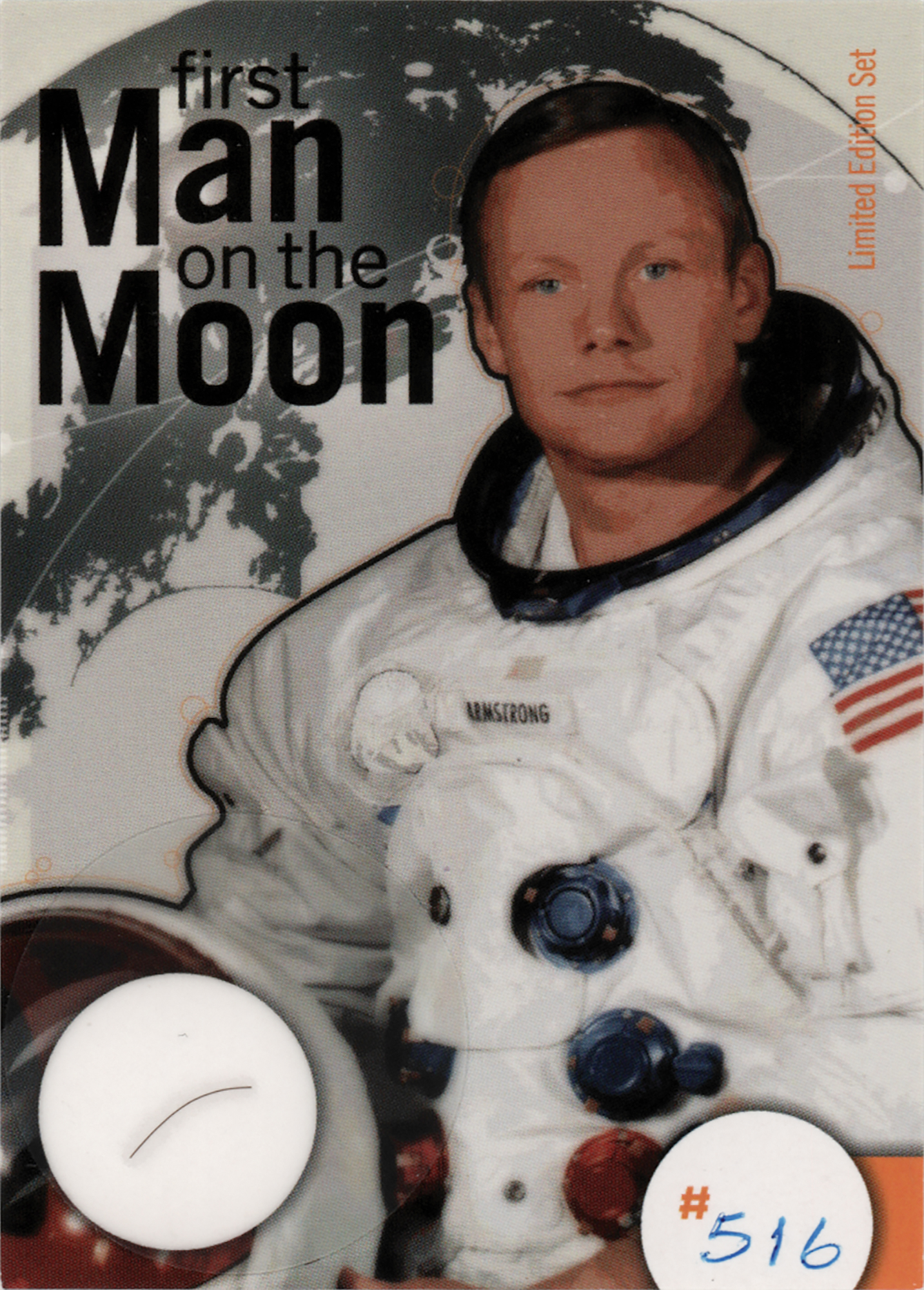 Neil Armstrong Hair Strand Trading Card | RR Auction