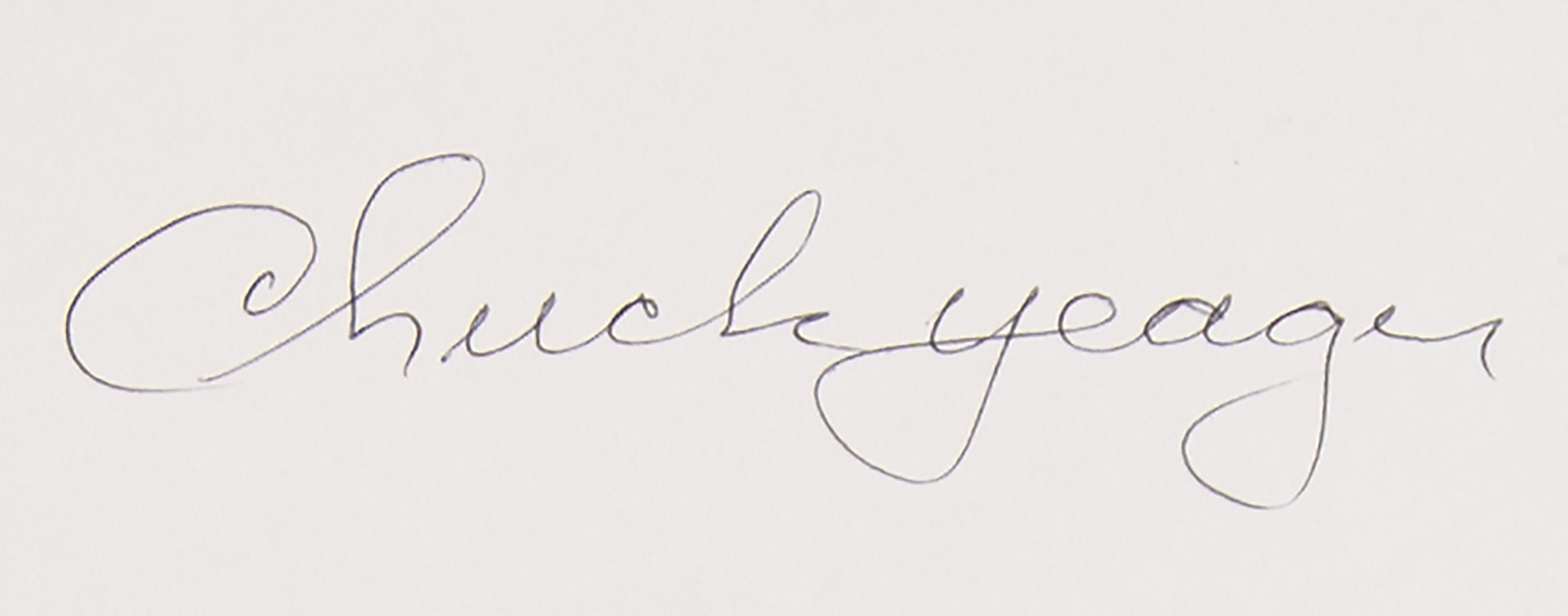 Chuck Yeager Signed Book - The Quest for Mach One | RR Auction