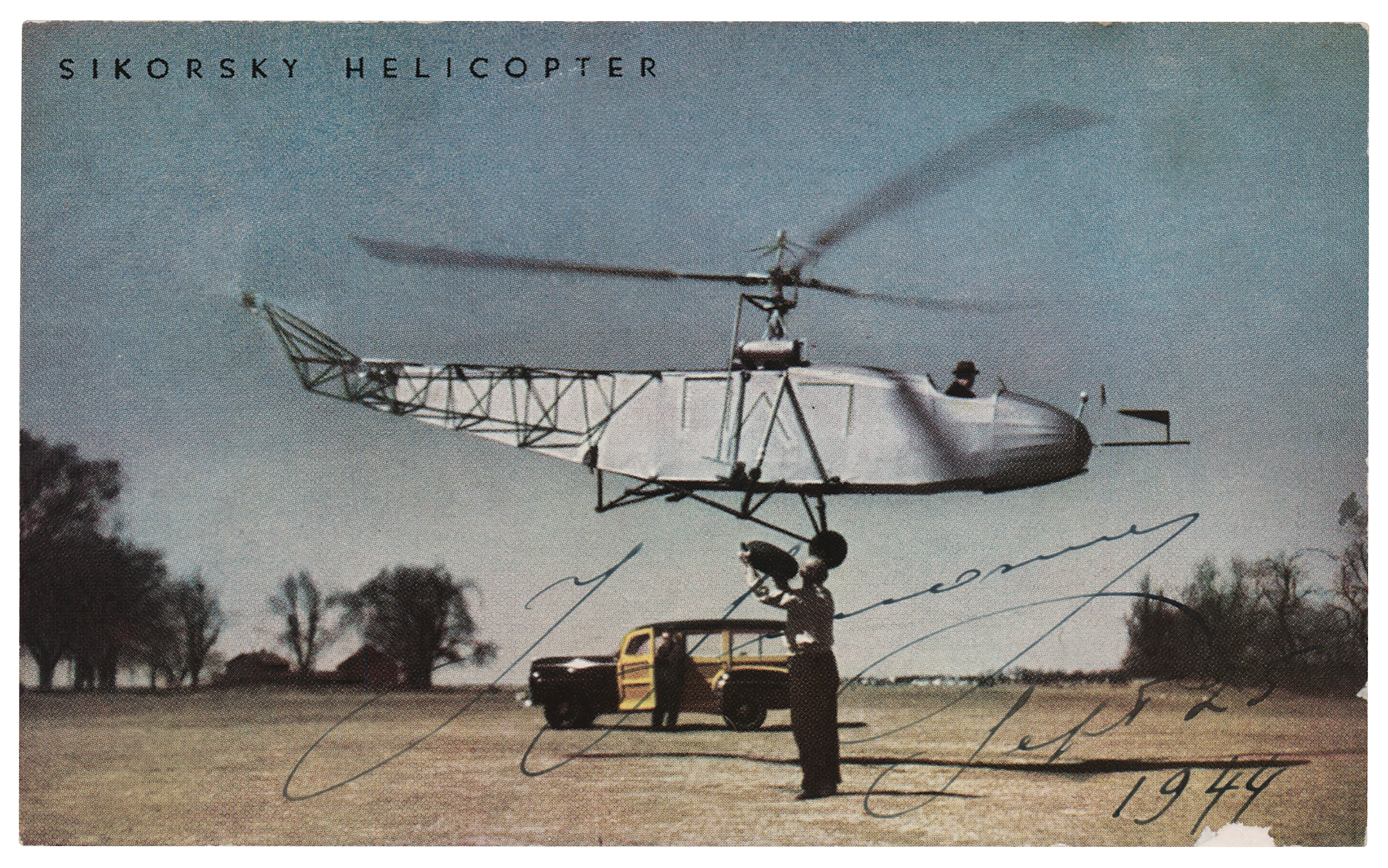 Igor Sikorsky Signed Postcard | RR Auction