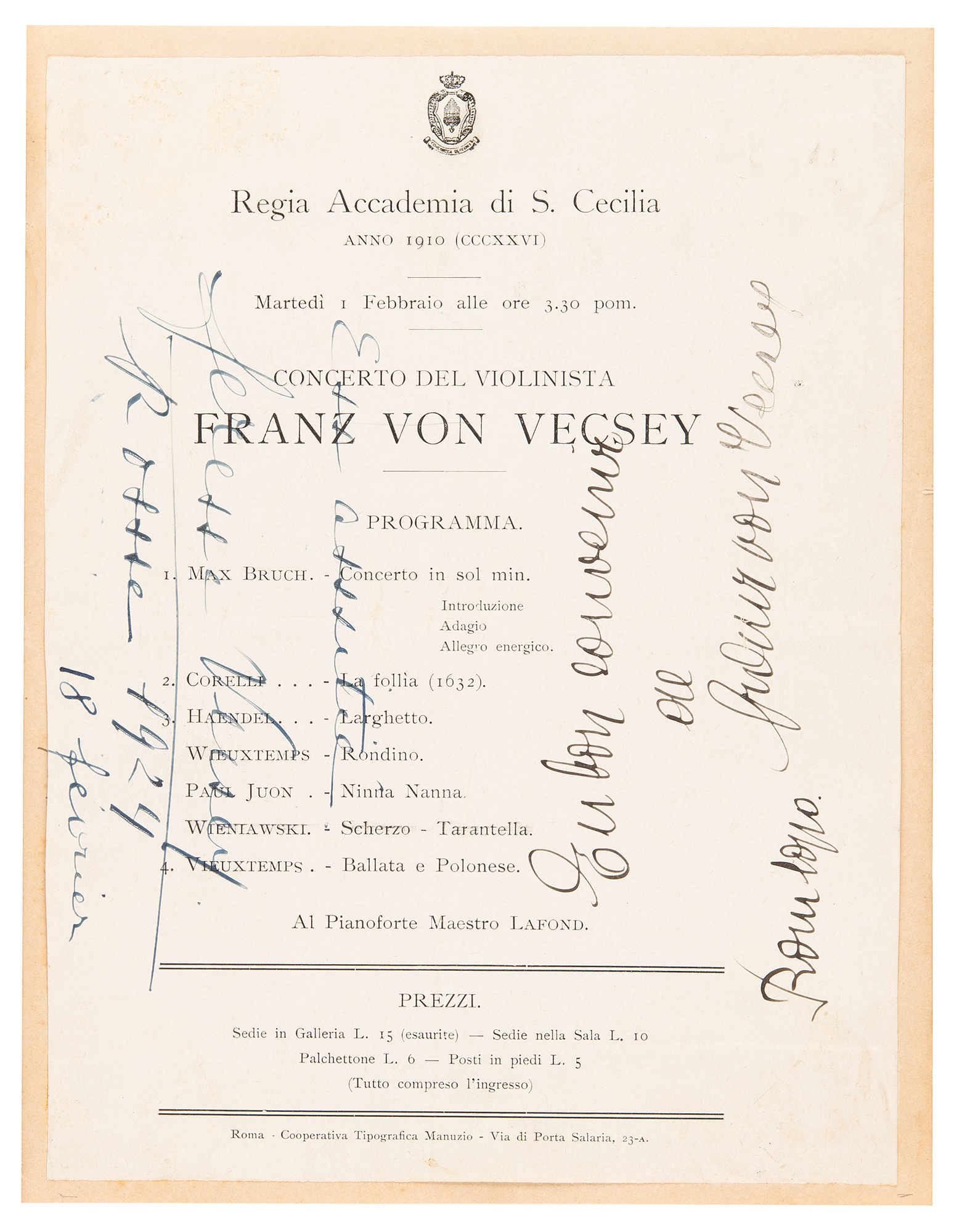 Wilbur Wright Signature, with Early Aviation Mechanics and Pilots