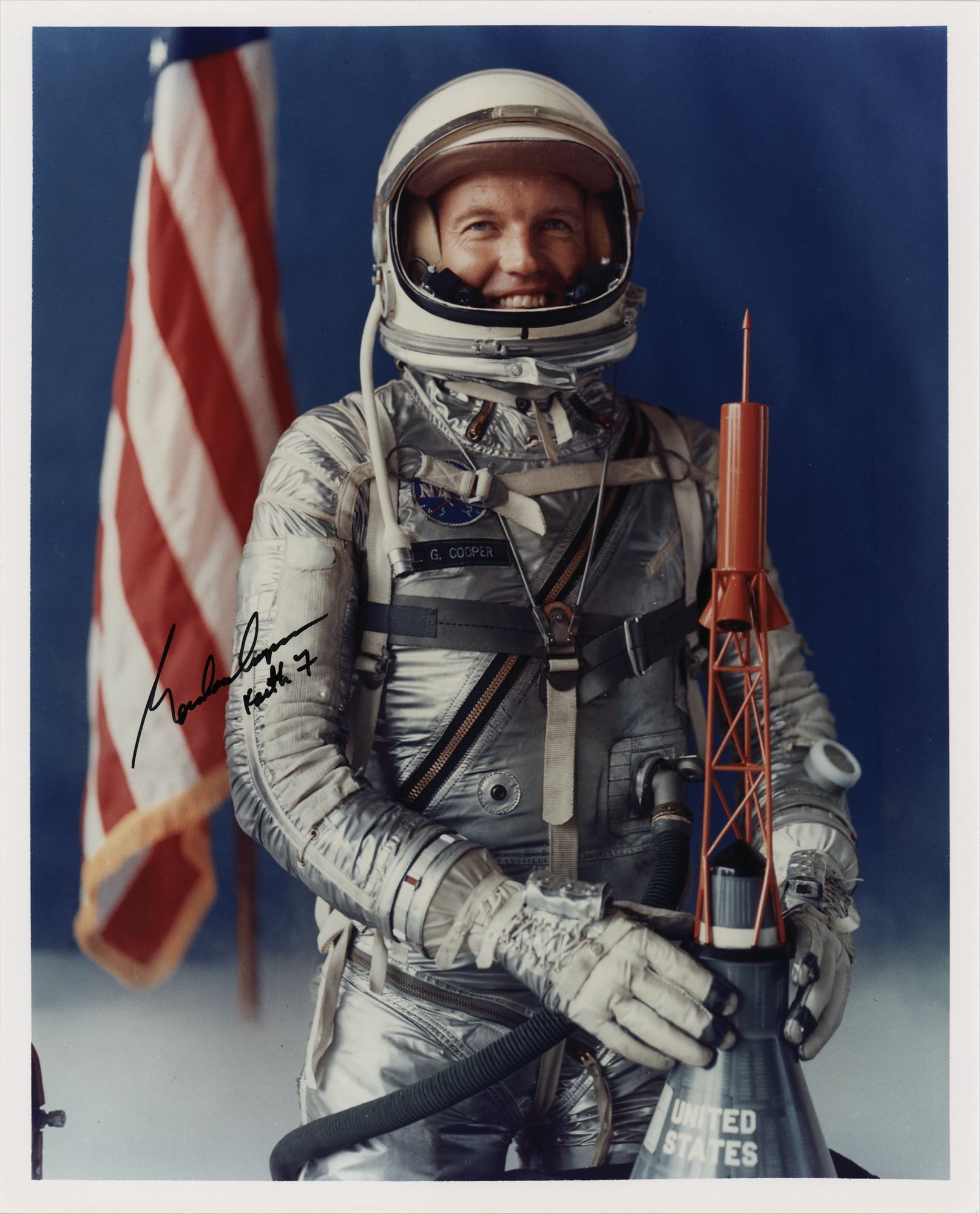 Gordon Cooper Signed Photograph | RR Auction