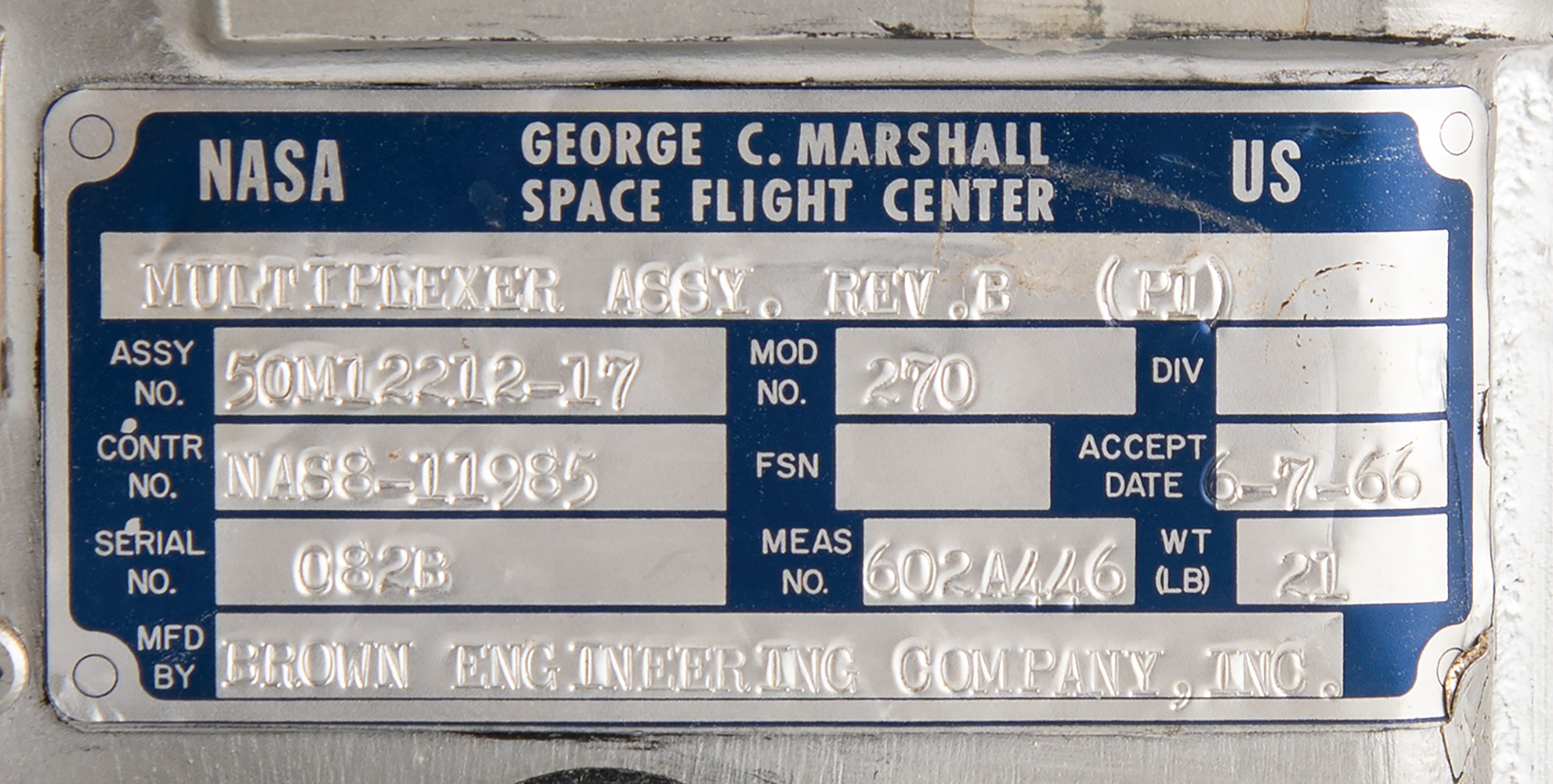 Apollo-era Saturn V Multiplexer Instrument Unit | RR Auction