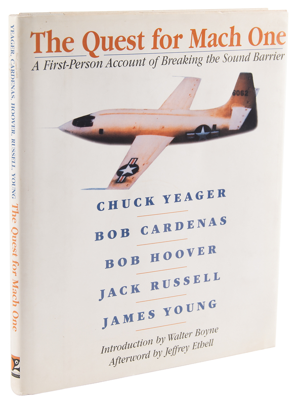 Chuck Yeager Signed Book - The Quest for Mach One | RR Auction