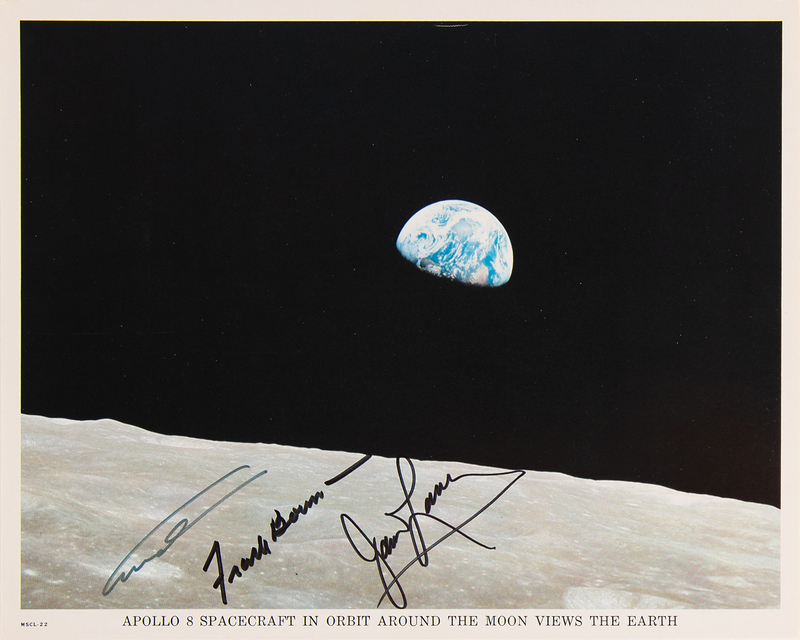 Apollo 8 Crew-Signed Photograph - 'Earthrise' | RR Auction