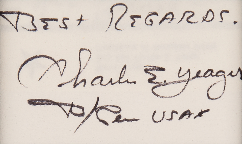 Chuck Yeager Signature | RR Auction