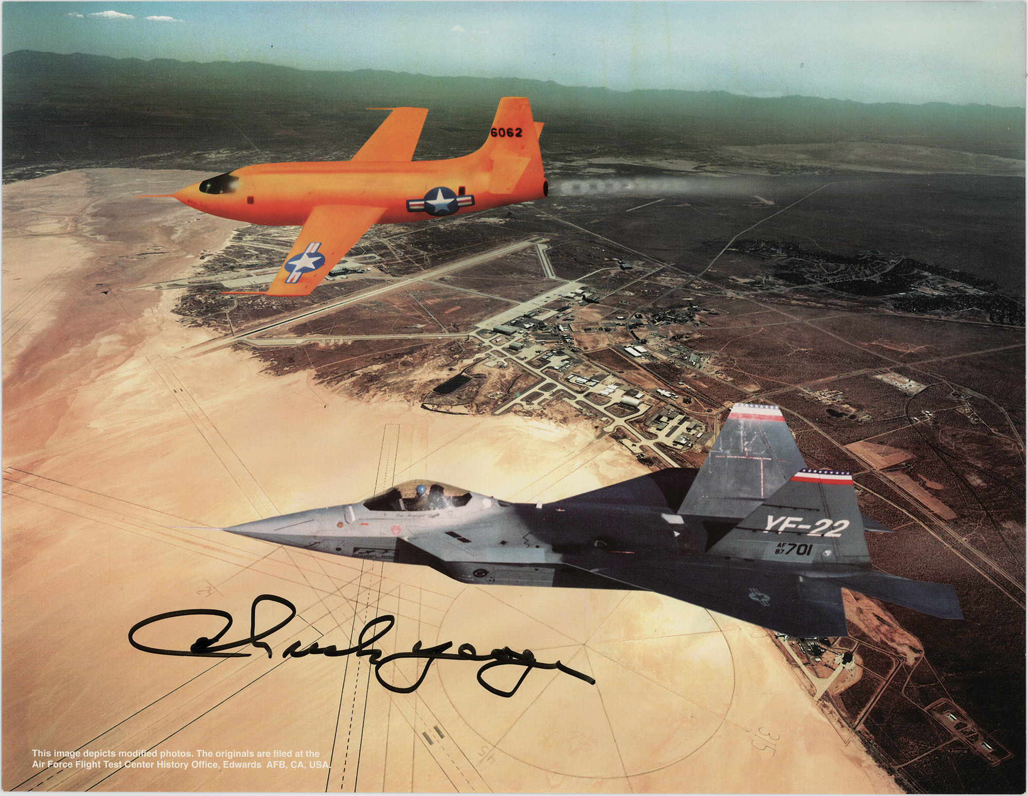 Chuck Yeager Signed Photograph | RR Auction