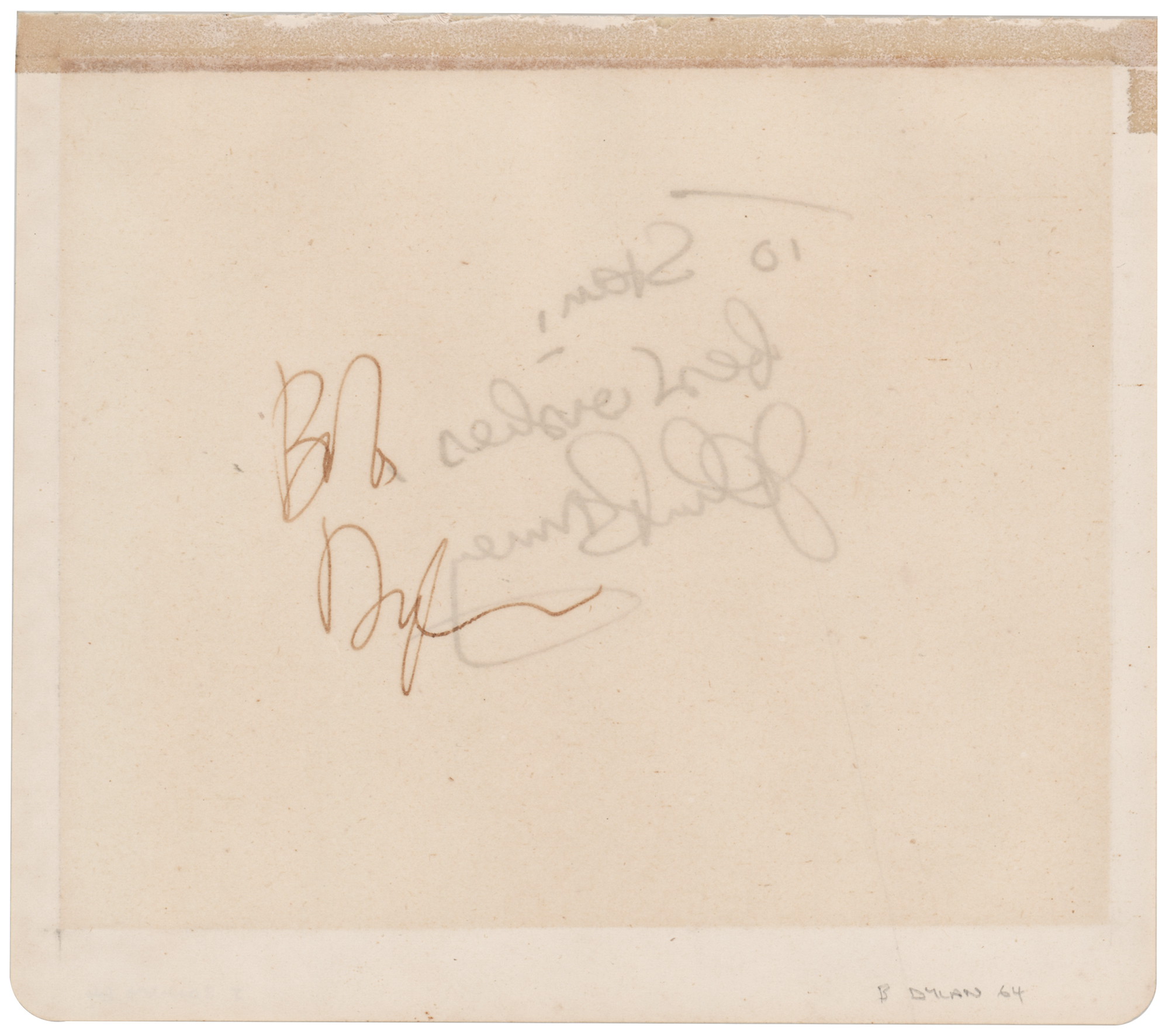Bob Dylan Signature | RR Auction