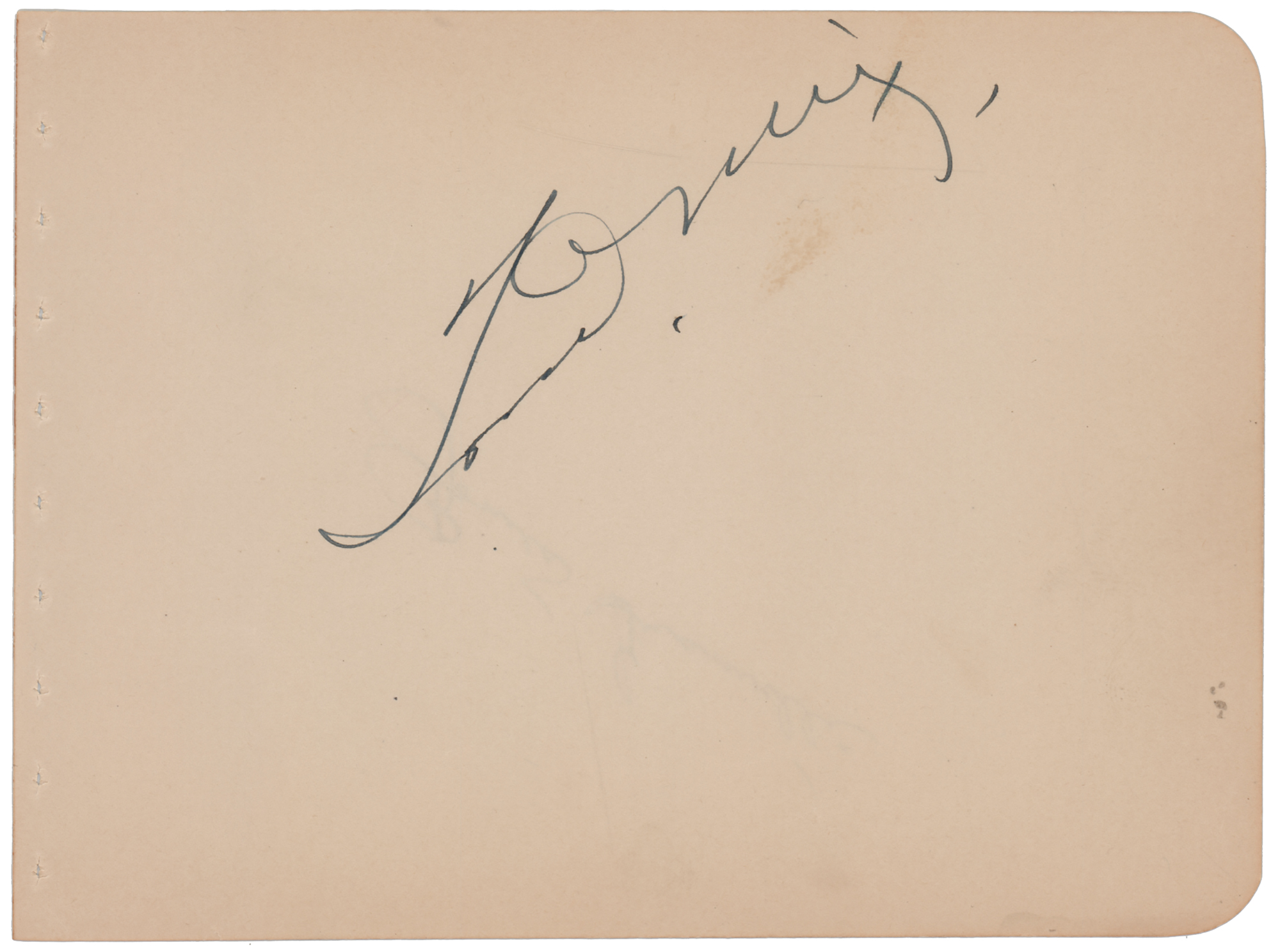 Tom Mix Signature | RR Auction