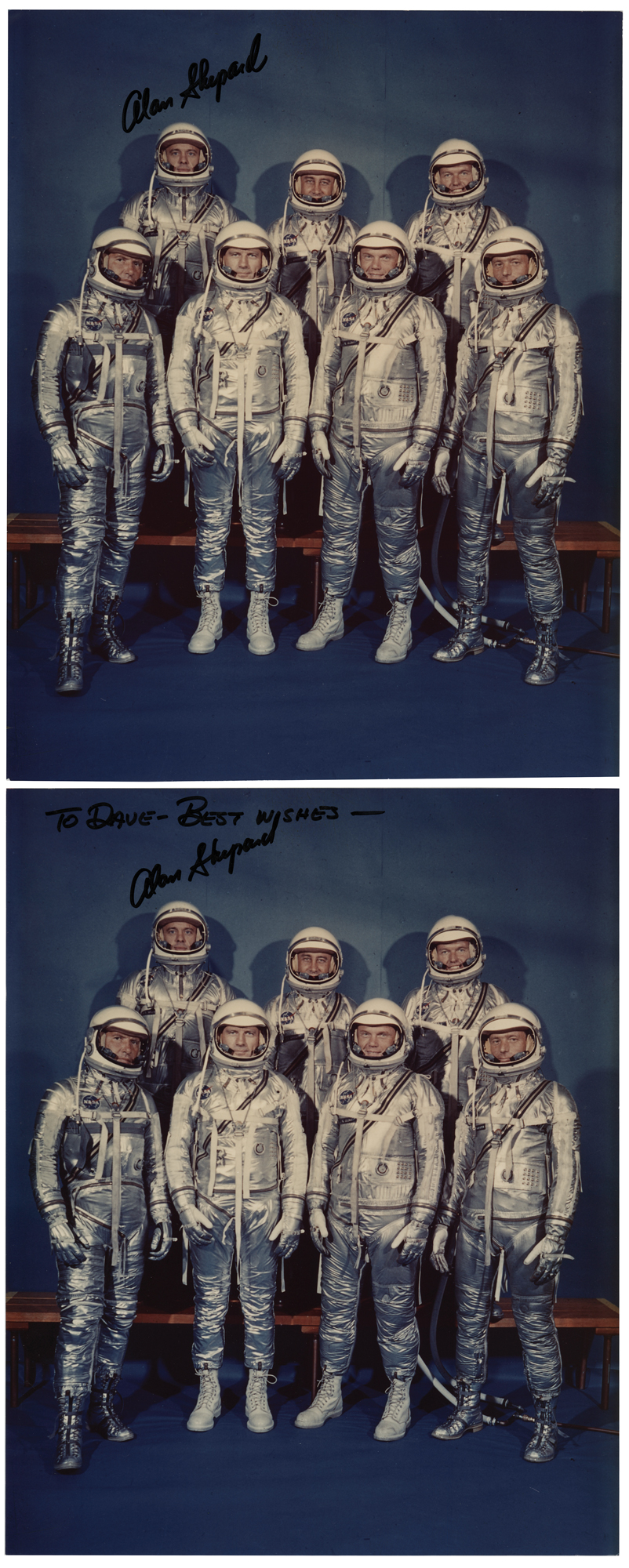 Alan Shepard (2) Signed Photographs | RR Auction