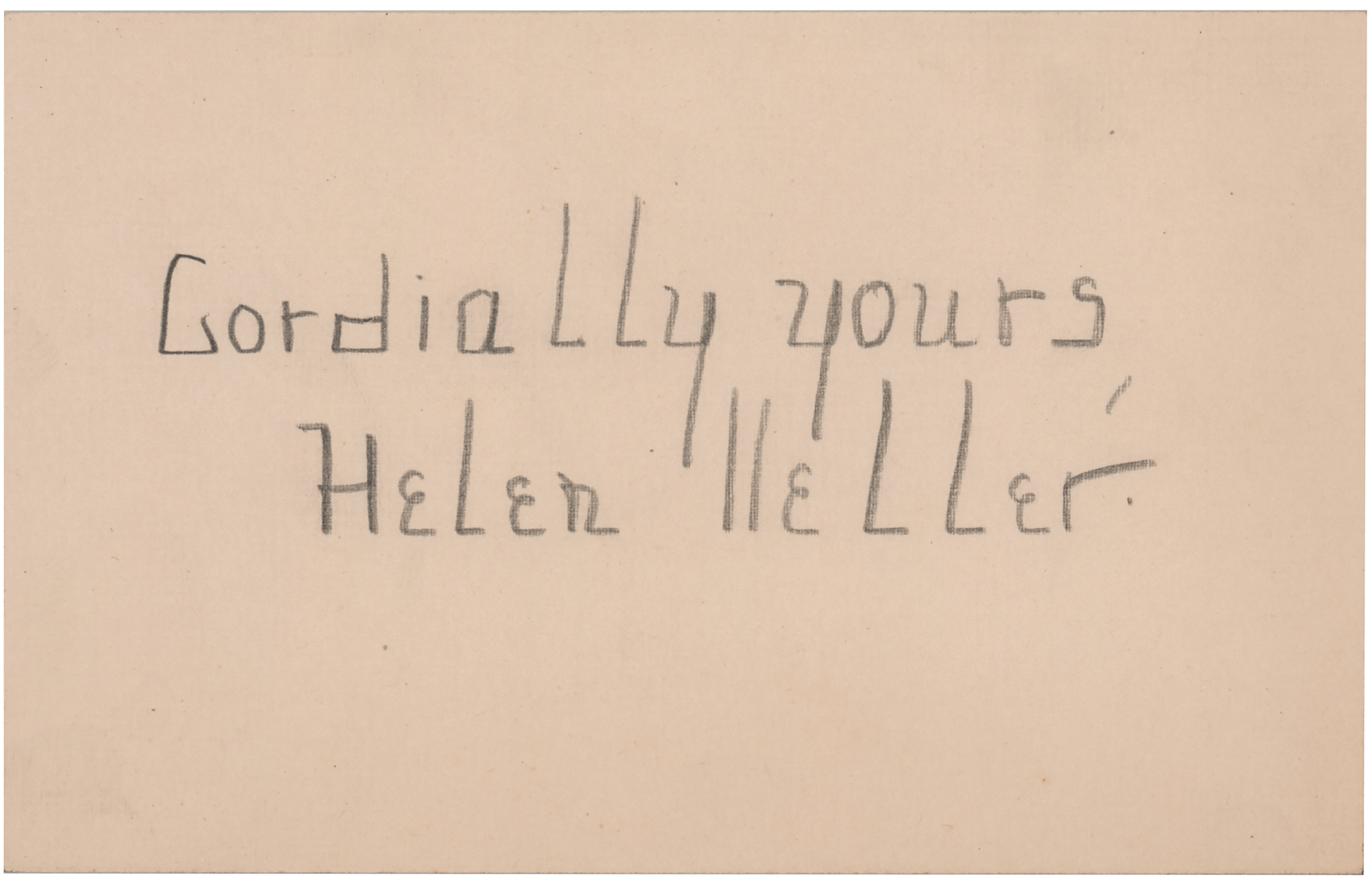 Helen Keller Signature | RR Auction