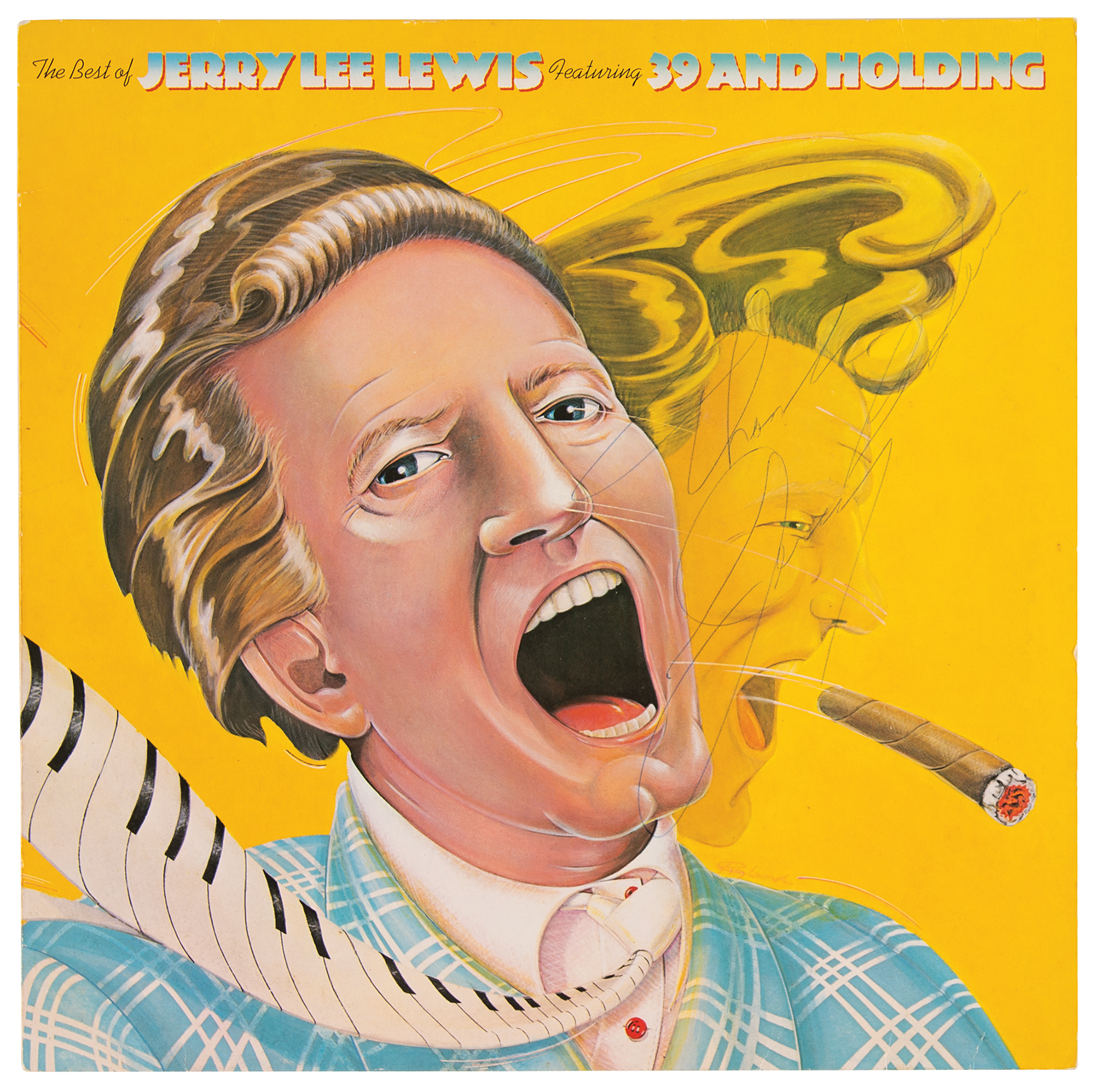 Jerry Lee Lewis Signed Album - The Best of Jerry Lee Lewis | RR