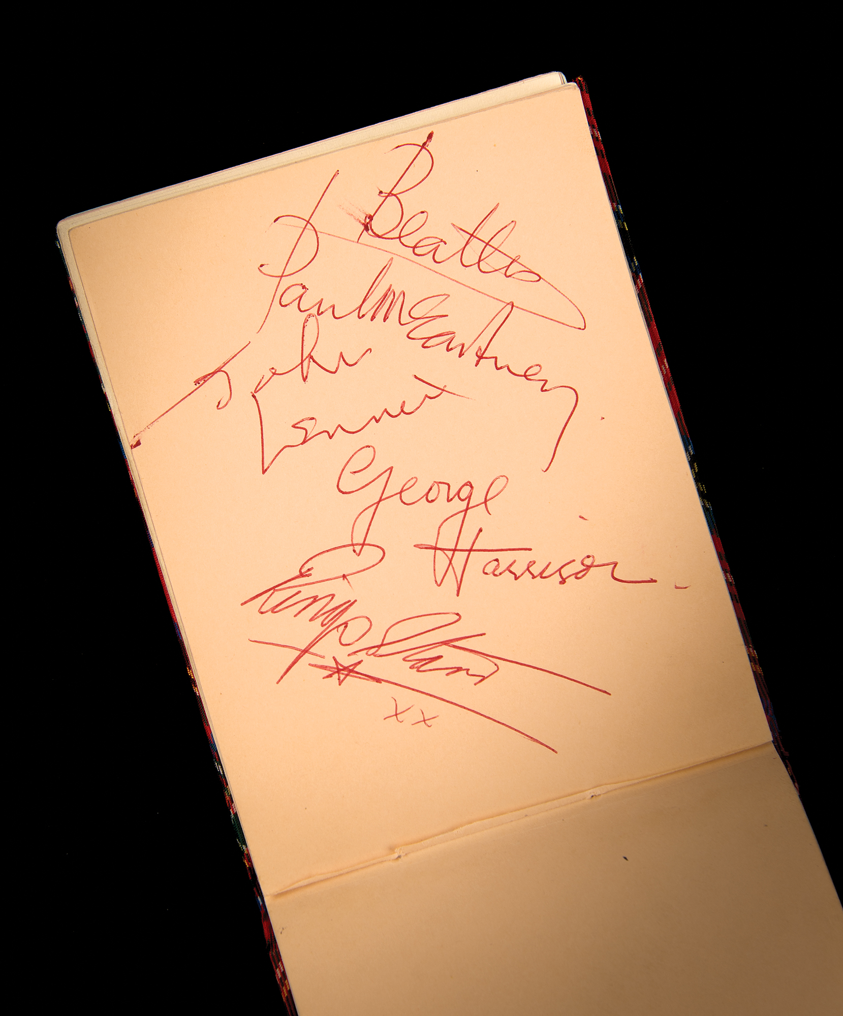 Beatles Signatures - Obtained at the Music Hall in Shrewsbury, England