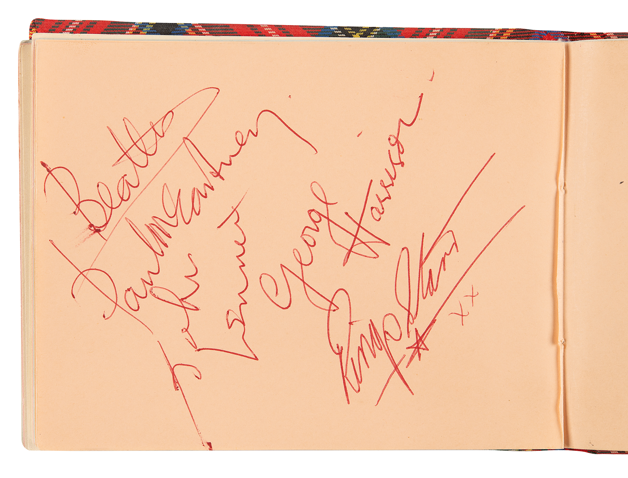 Beatles Signatures - Obtained at the Music Hall in Shrewsbury, England