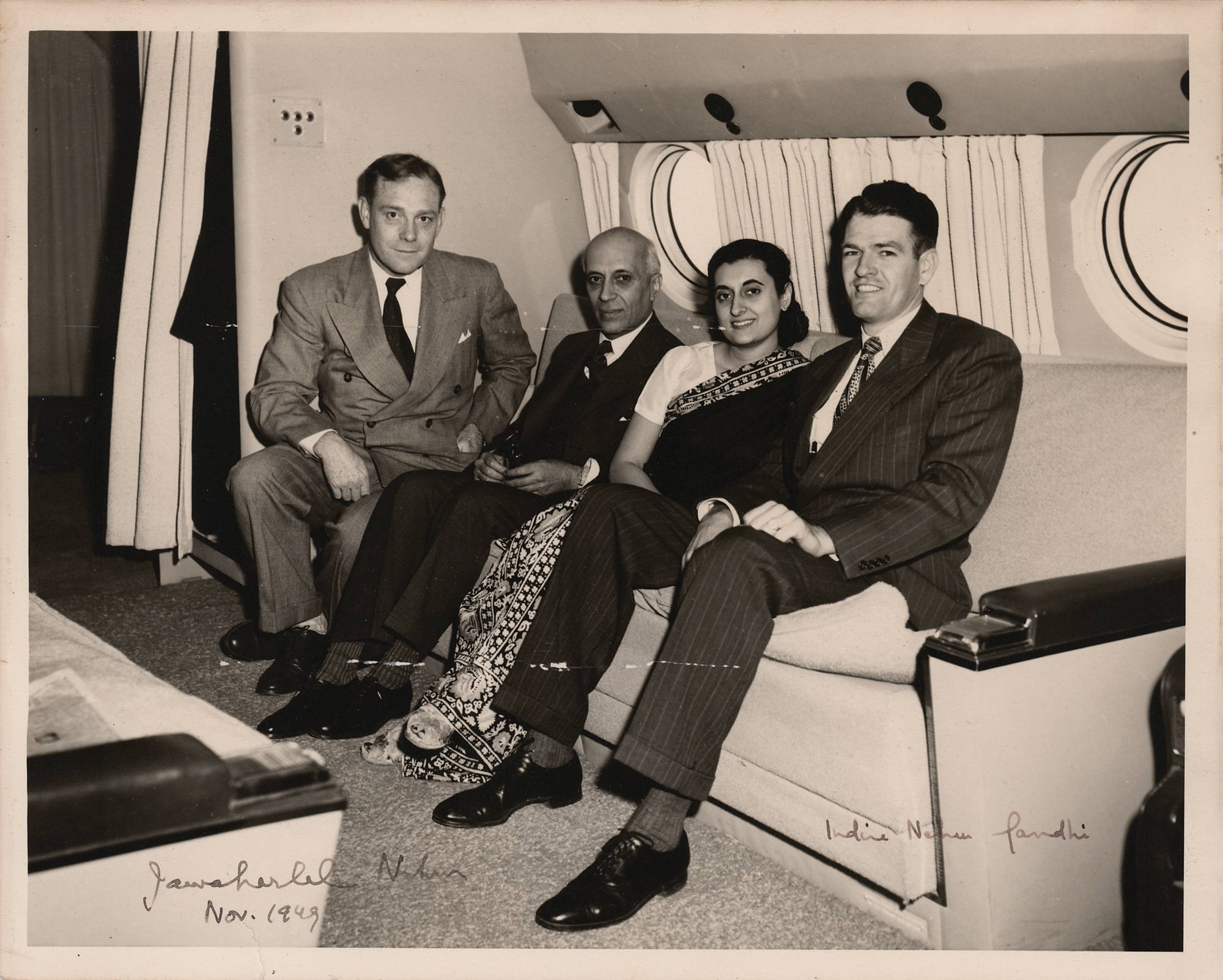 Jawaharlal Nehru and Indira Gandhi Signed Photograph | RR Auction