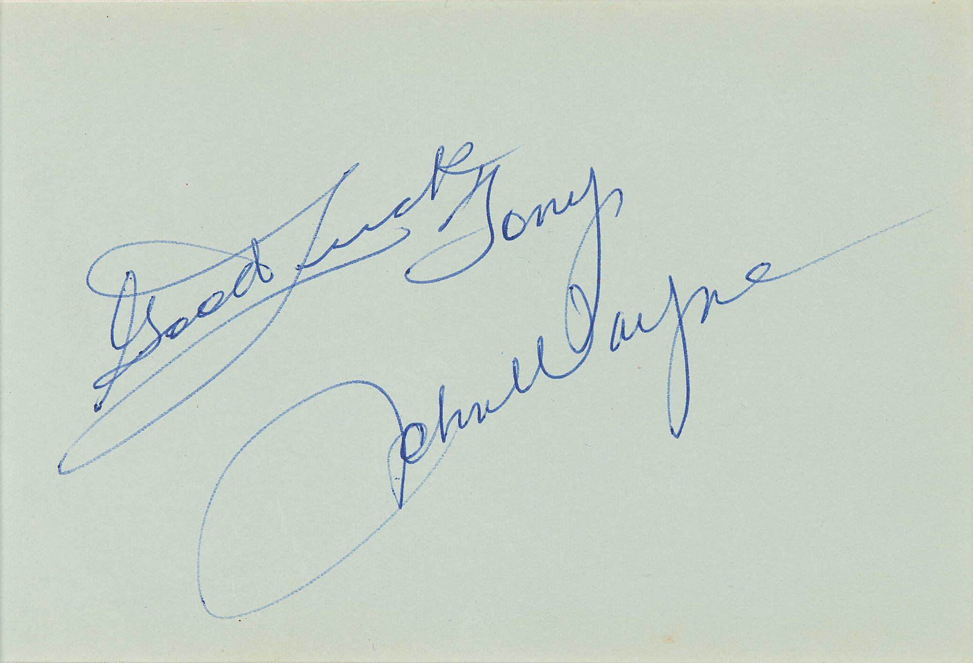 John Wayne Signature | RR Auction