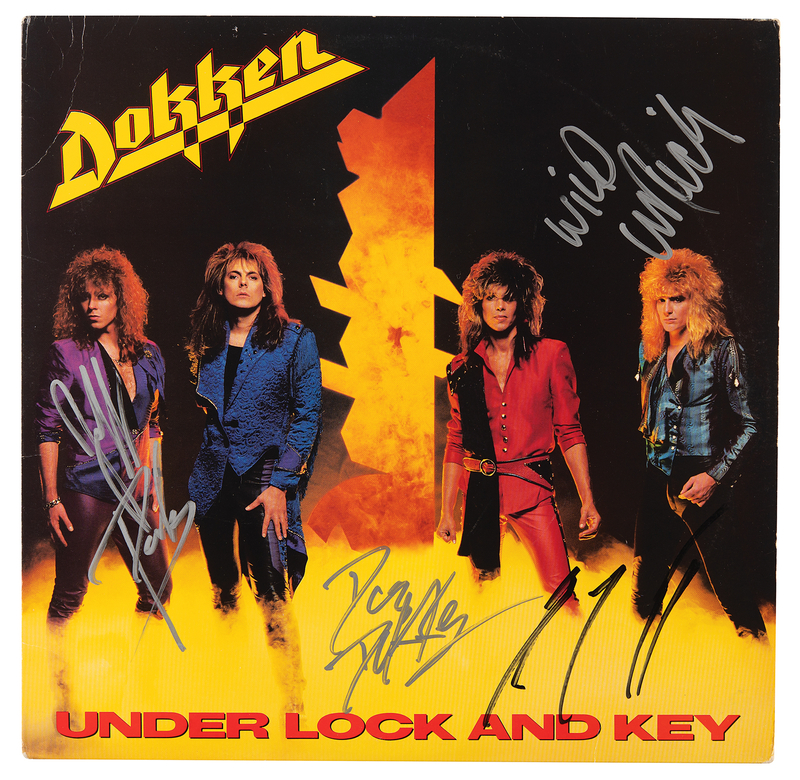 Dokken Signed Album - Under Lock and Key | RR Auction