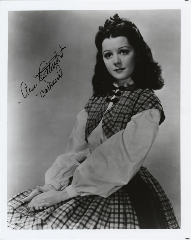 Gone With the Wind: Ann Rutherford Signed Photograph | RR Auction