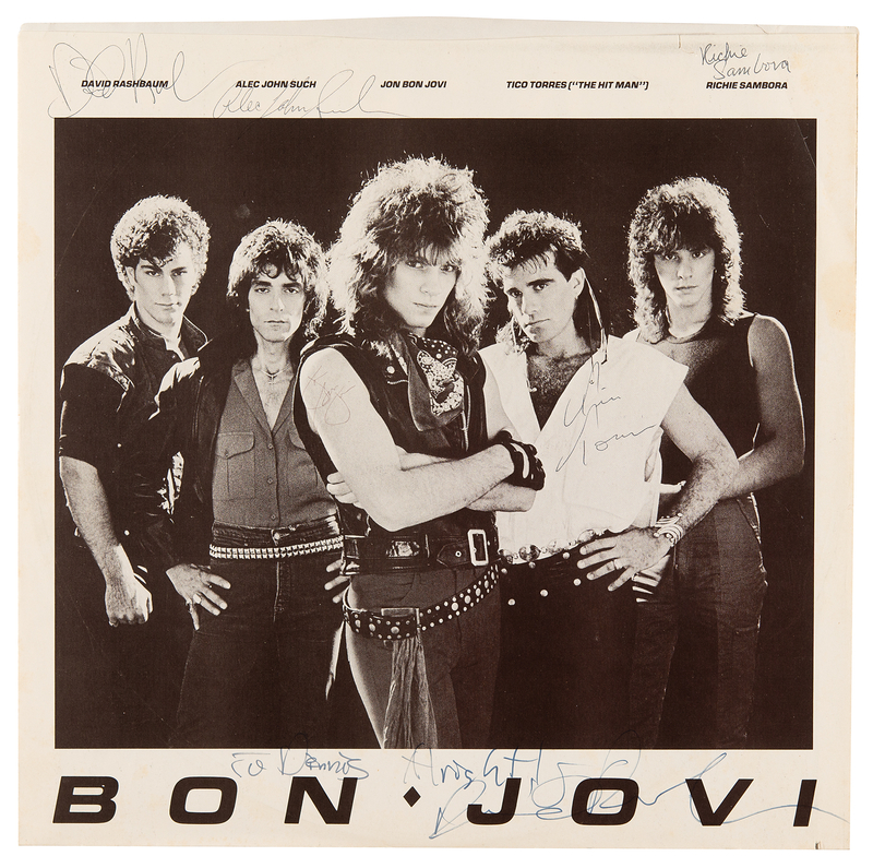 Bon Jovi Signed Inner Album Sleeve - Bon Jovi | RR Auction