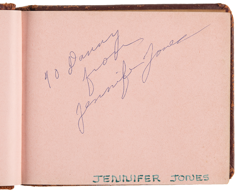 Hollywood Stars (45+) Signed Autograph Album with Jennifer Jones,