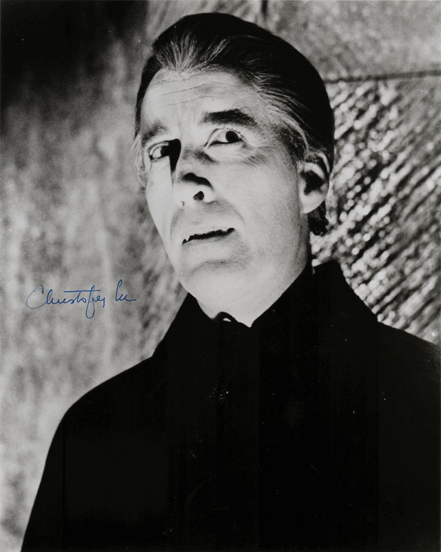Christopher Lee Signed Photograph | RR Auction
