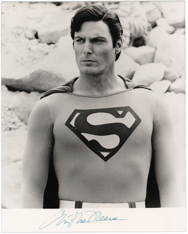 Christopher Reeve Signed Photograph as Superman | RR Auction