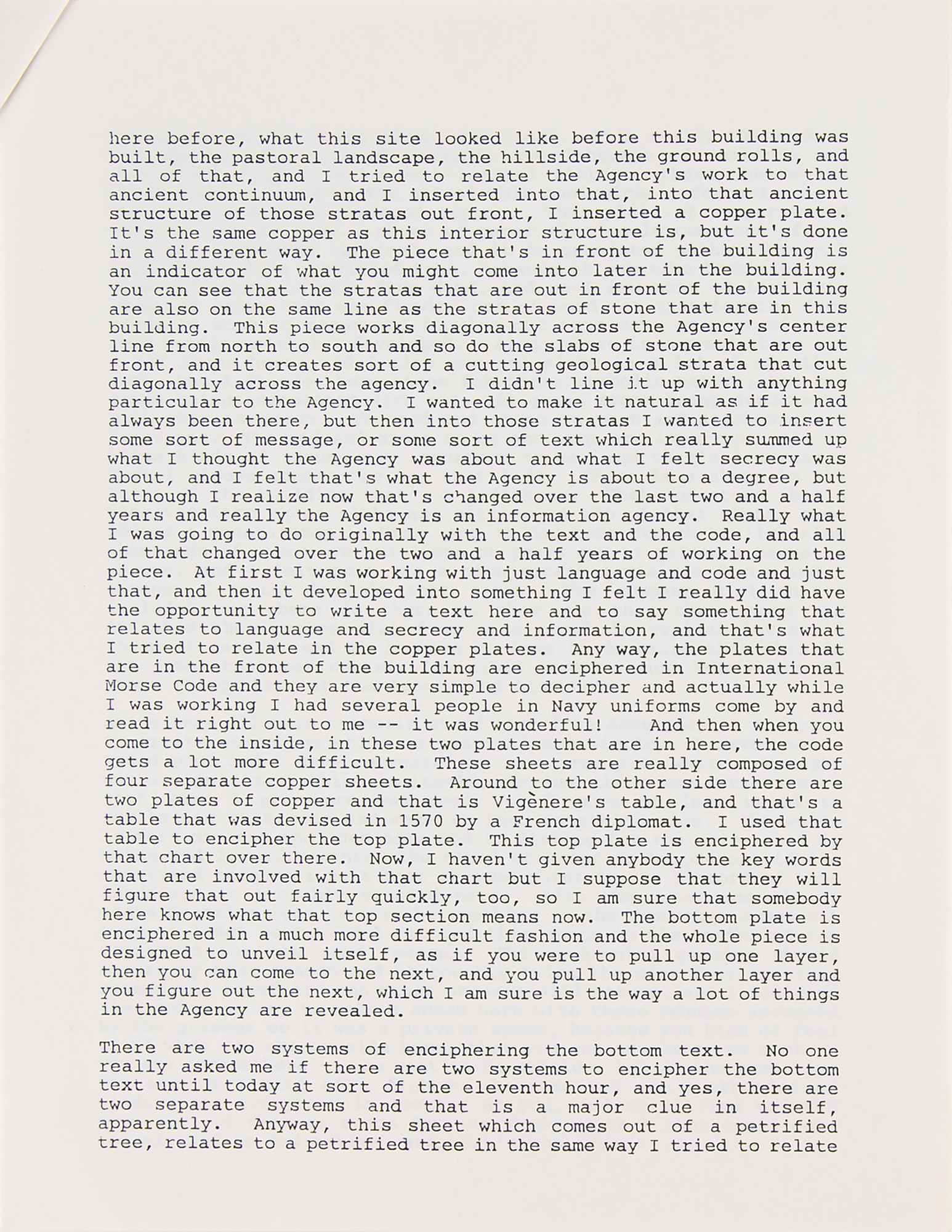 The Complete Secrets of Kryptos: Jim Sanborn's Private Archive | RR