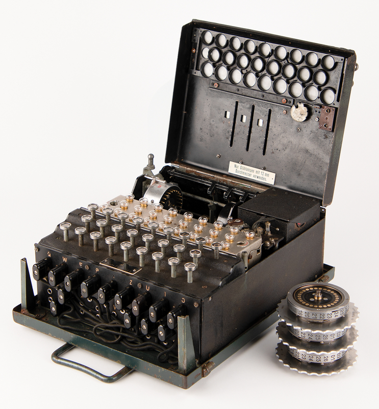 Enigma I Military-Issue Cipher Machine in Rare Panzerholz Case, with