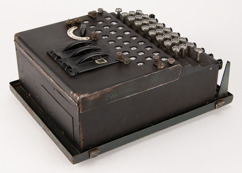 Enigma I Military-Issue Cipher Machine in Rare Panzerholz Case, with