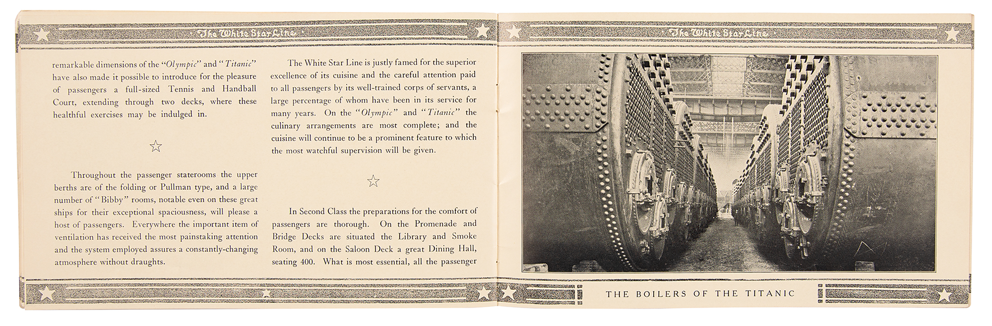 Titanic (4) White Star Line Pre-Launch Promotional Items (1910-1911)