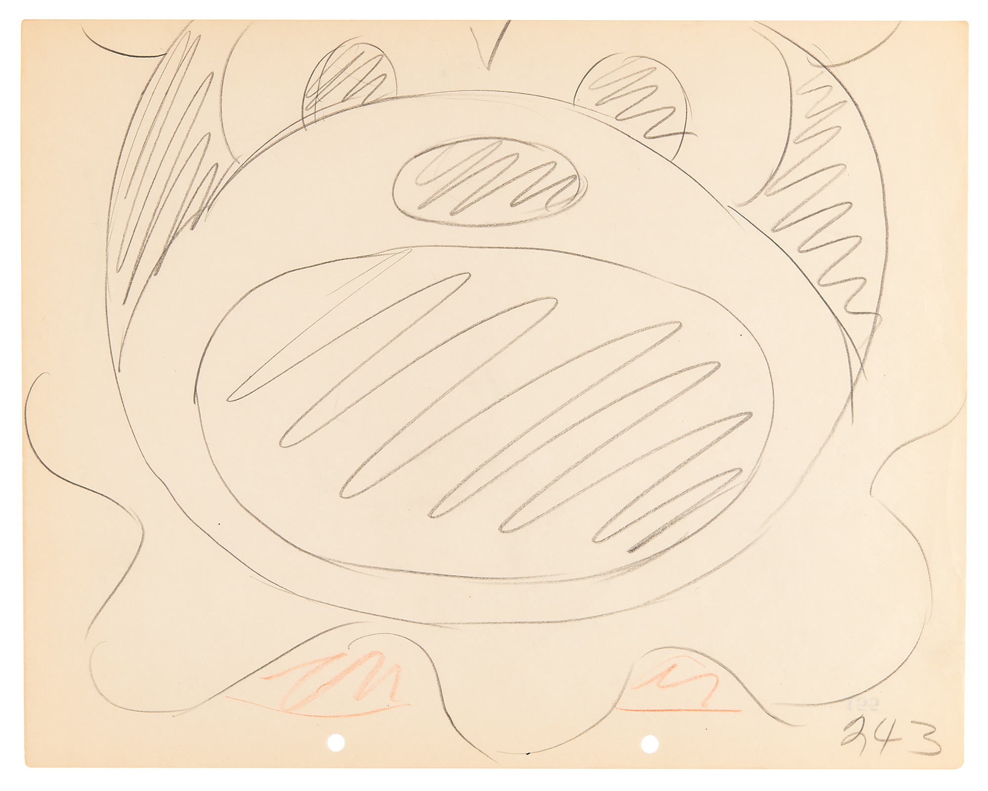 Mickey and Minnie Mouse production drawings (8) from Plane Crazy