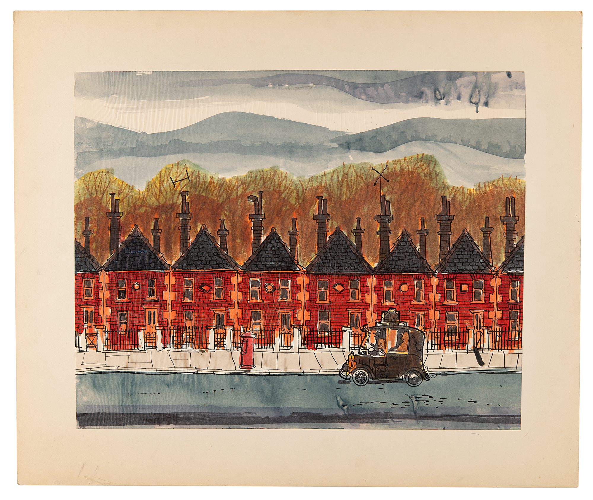 Roger Radcliffe, Pongo, and London townhouses oversized storyboard