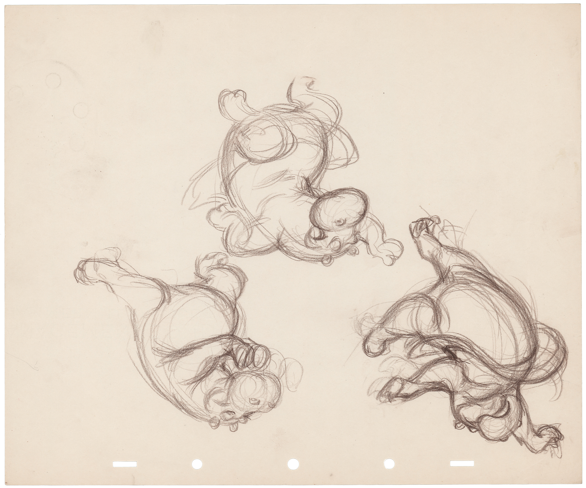 Hyacinth Hippo model sheet drawing from Fantasia | RR Auction