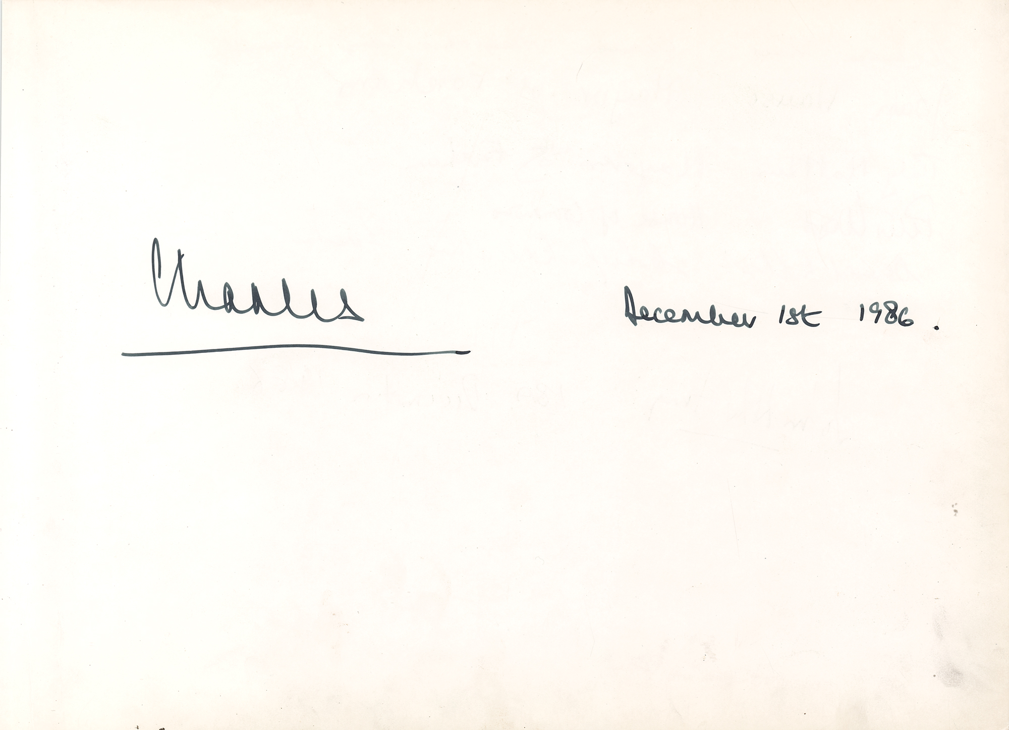 King Charles III Signature | RR Auction