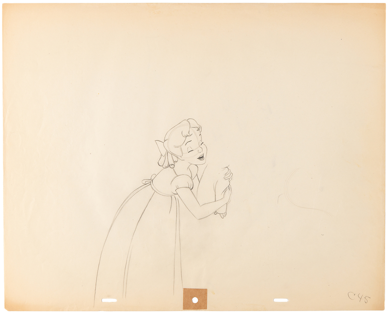 Wendy Darling production drawing from Peter Pan | RR Auction