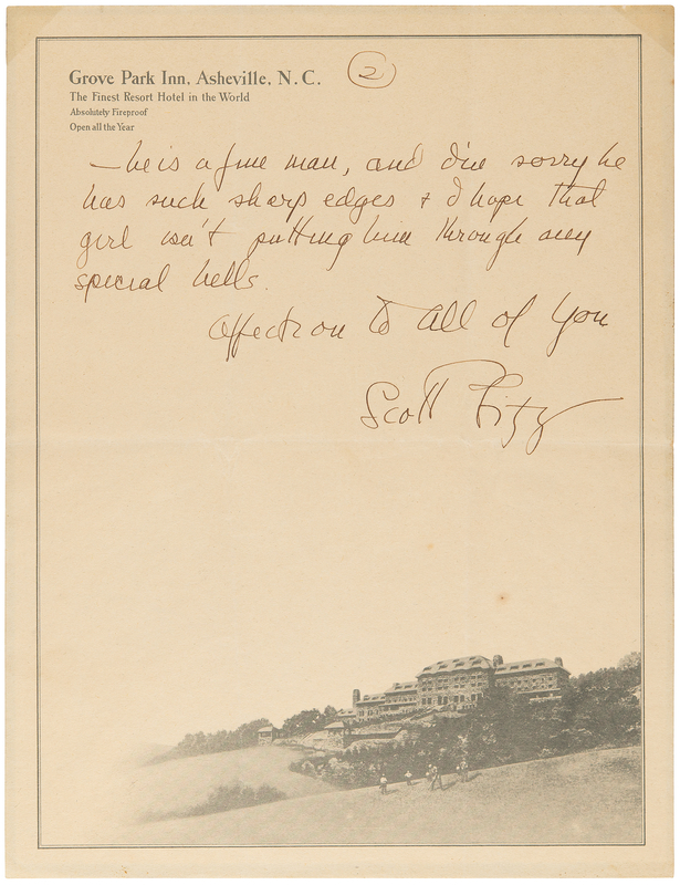 F. Scott Fitzgerald Autograph Letter Signed: "I hope that girl