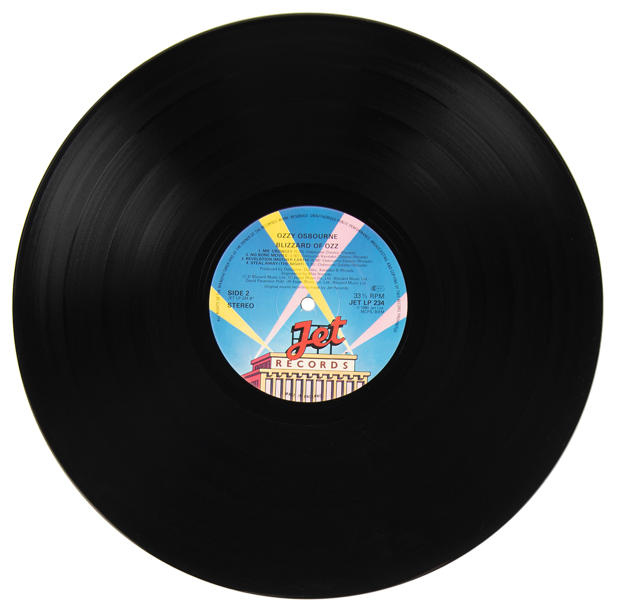 Ozzy Osbourne Band-Signed Album - Blizzard of Ozz | RR Auction