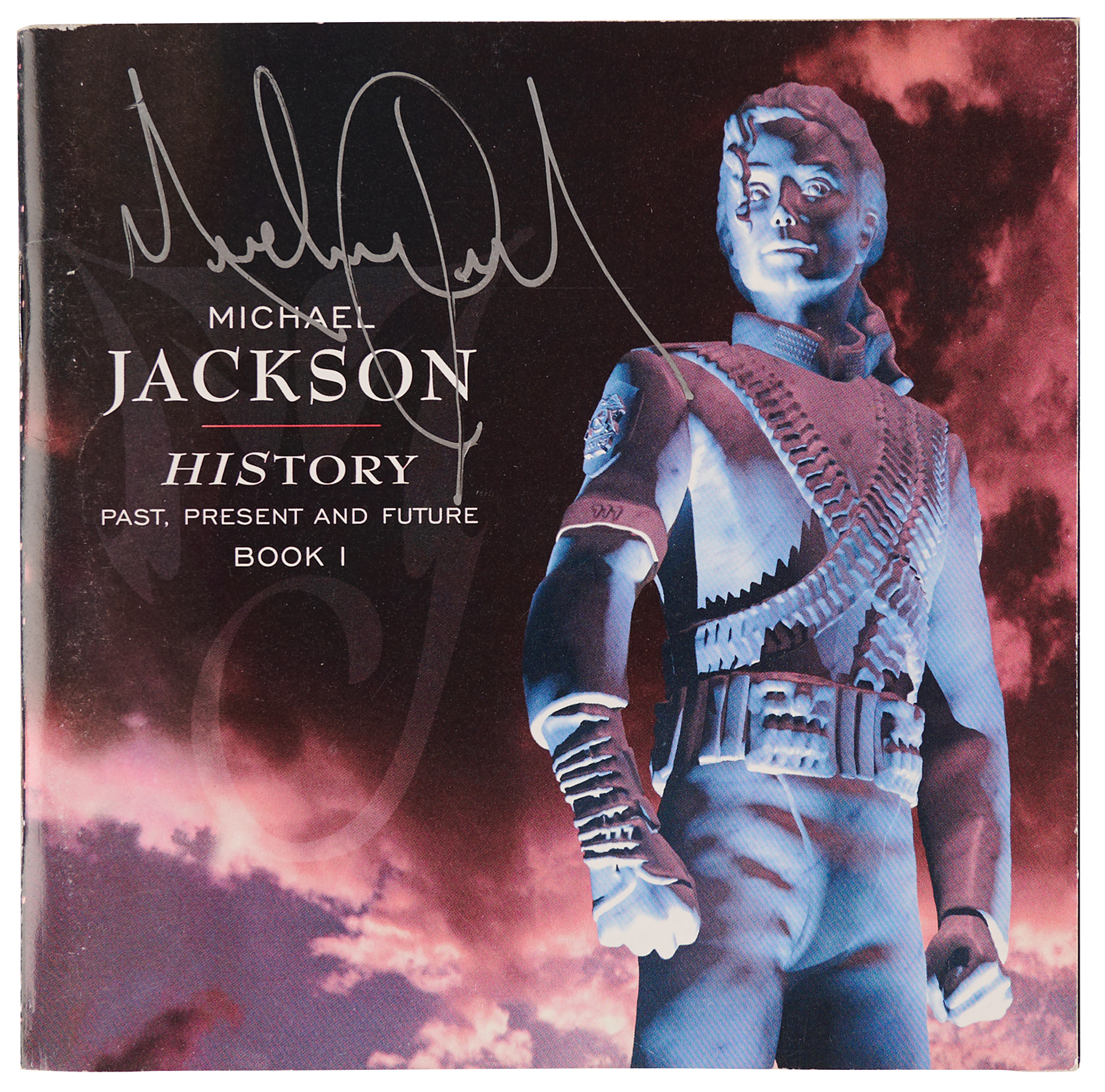 Michael Jackson Signed CD Booklet - HIStory: Past, Present and Future,
