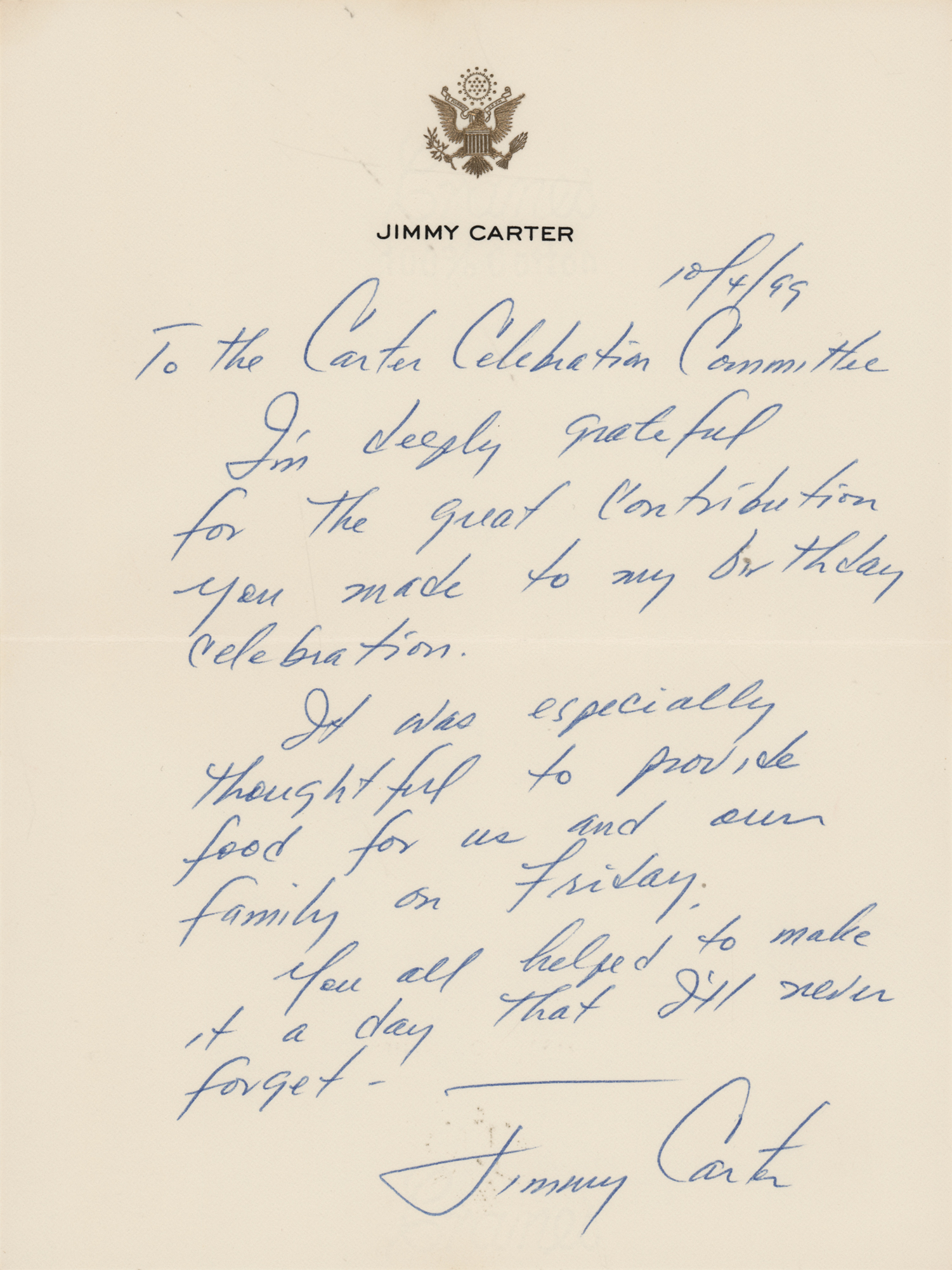 Jimmy Carter Autograph Letter Signed | RR Auction