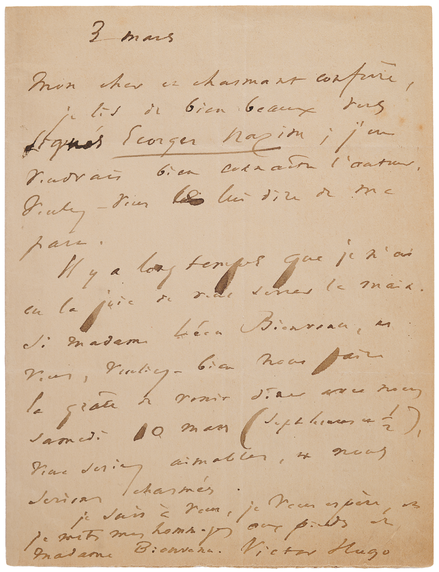 Victor Hugo Signed Photograph and Autograph Letter Signed | RR Auction