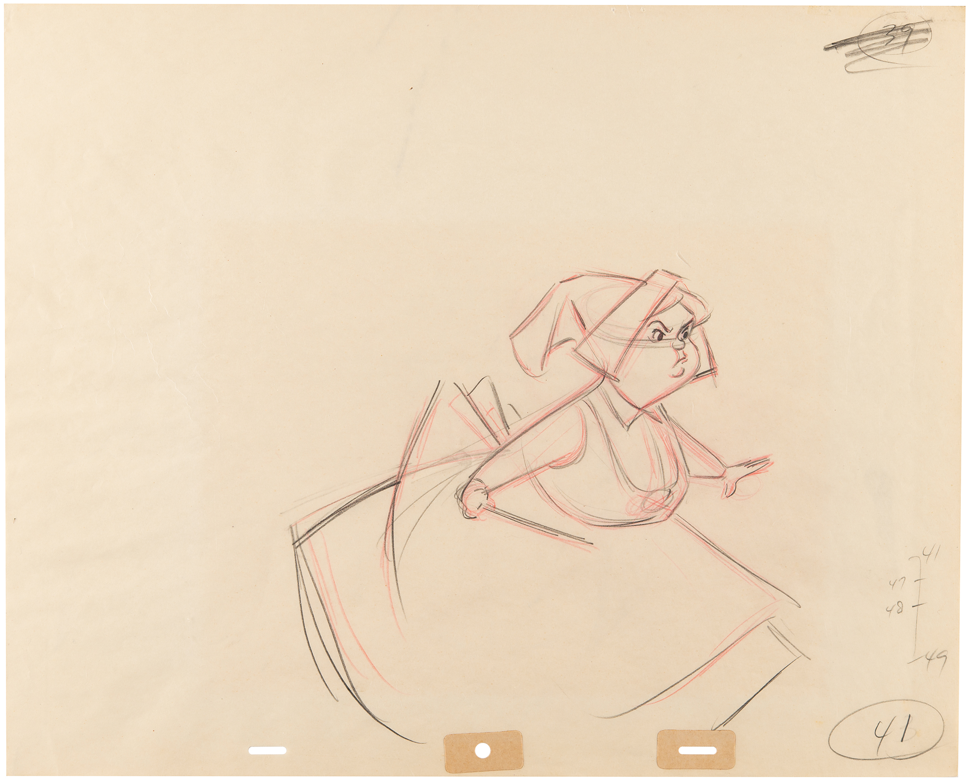 Merryweather production drawing from Sleeping Beauty | RR Auction