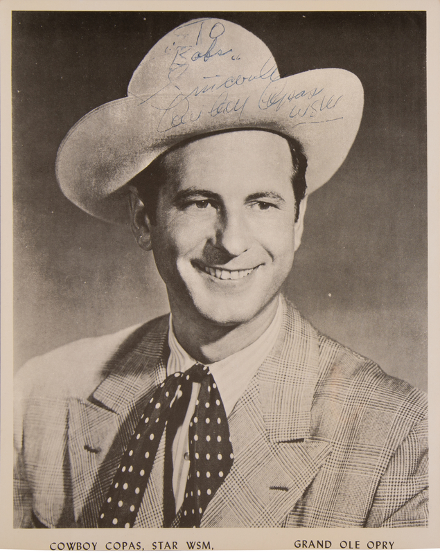Patsy Cline, Cowboy Copas, and Hawkshaw Hawkins (3) Signed Photographs