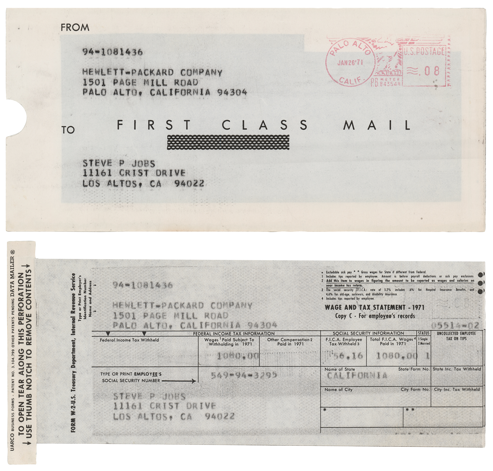 Steve Jobs's Bedroom Desk from the 'Apple Garage' Property, with