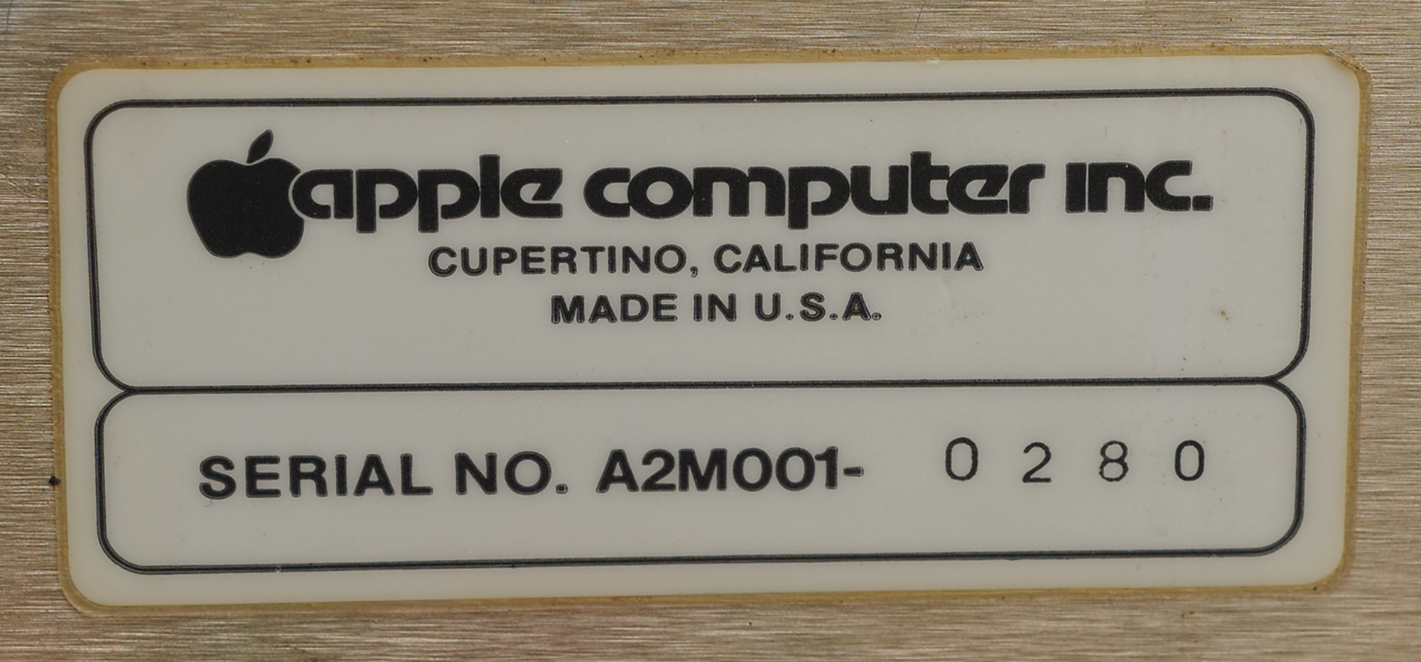 Apple II Computer with Early Rev. 0 Board (Serial No. A2S1-0279) | RR