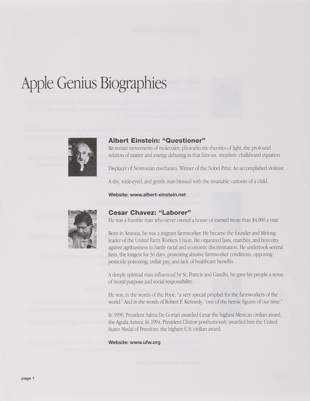 Apple 'Educator Series' Collection of (23) Posters - Issued for